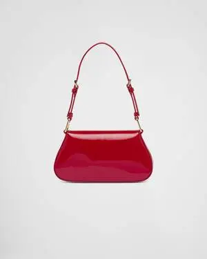 Prada Patent Leather Shoulder Bag - Cherry Red | Editorialist